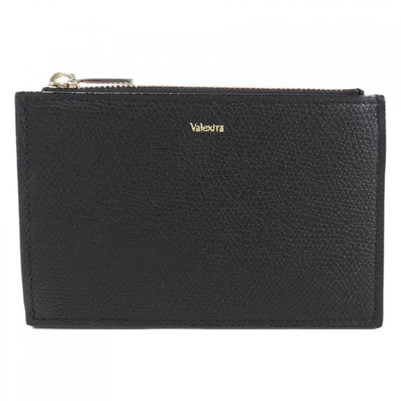 Valextra | Accessories | Valextra Black Leather Card Case 8cm X 25cm X ...